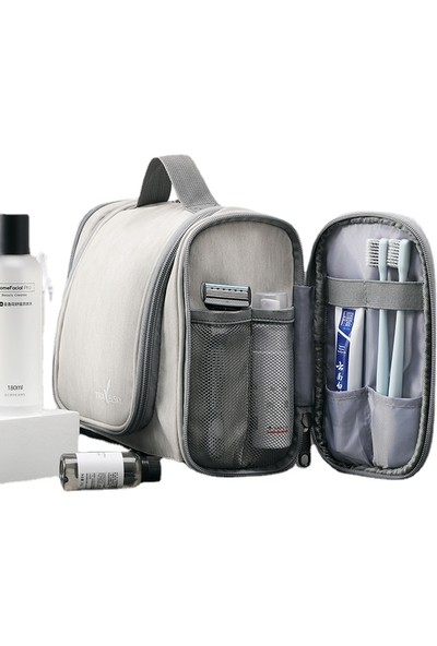 Lovehome Çok Bölmeli Büyük Kapasiteli Seyahat Çantası - Gri (Yurt Dışından)