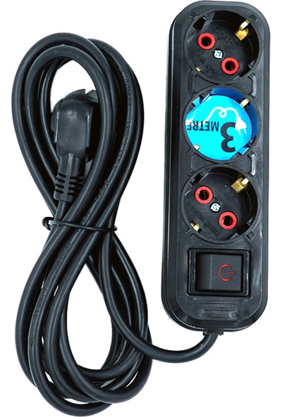 Alkan 3 Lü Anah.grup Priz 3 mt Renkli Alkan 3 Lü Anah.grup Priz 3 mt Renkli