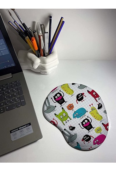Yıldızay Crazy Monsters Desenli Bilek Destekli Mouse Pad Yıldızay Crazy Monsters Desenli Bilek Destekli Mouse Pad