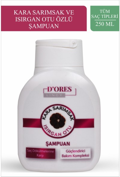 D'ores Lincy Karasarımsak Ve Isırgan Otu Özlü Doğal Bitkisel Şampuan 250 Ml