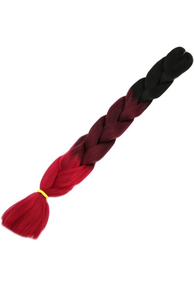 Prodiva Afrika Örgüsü ve Rasta Için Sentetik Ombreli Saç - Siyah / Kızıl 165 gr Prodiva Afrika Örgüsü ve Rasta Için Sentetik Ombreli Saç - Siyah / Kızıl 165 gr