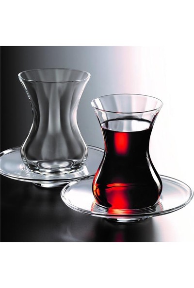 Ena Butik Paşabahçe Nude Beykoz Optikli 6'lı Çay Seti Ena Butik Paşabahçe Nude Beykoz Optikli 6'lı Çay Seti