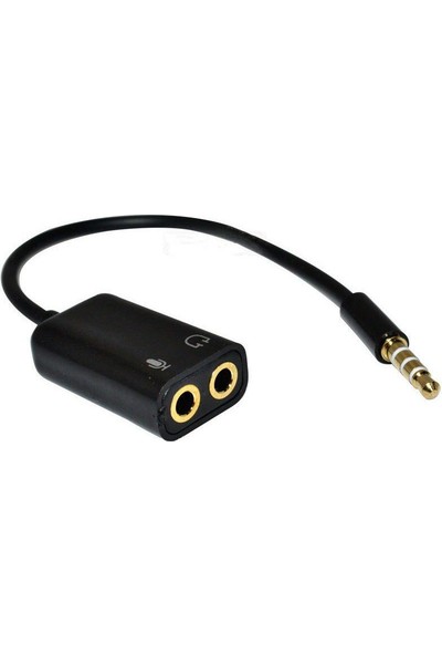 Mikrofon Kulaklık Birleştirici Adaptör Kablo Mikrofon Kulaklık Birleştirici Adaptör Kablo