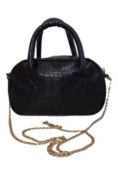 Lukos Siyah Zincirli Bayan Çanta