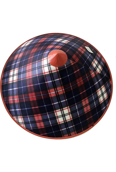 Kareli Saten Kaplama Mavi Kırmızı Vietnam Şapkası