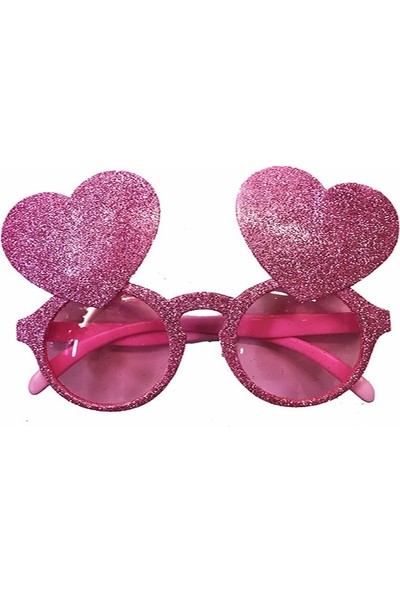 Pembe Renk Sim Işlenmiş Kalp Figürlü Yılbaşı Parti Gözlüğü Pembe Renk Sim Işlenmiş Kalp Figürlü Yılbaşı Parti Gözlüğü