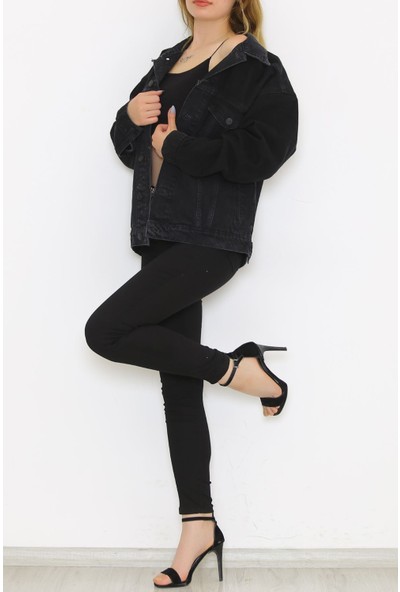 Asel Duru Cepli Kot Ceket Koyufüme - 9796.1590.