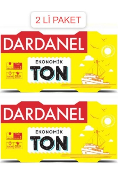 Dardanel Bitkisel Yağlı Ton Balığı Konservesi 2 x 150 gr 2'li Dardanel Bitkisel Yağlı Ton Balığı Konservesi 2 x 150 gr 2'li