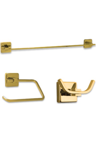 Csk Banyo Dev Aksesuar Seti Gold Csk Banyo Dev Aksesuar Seti Gold