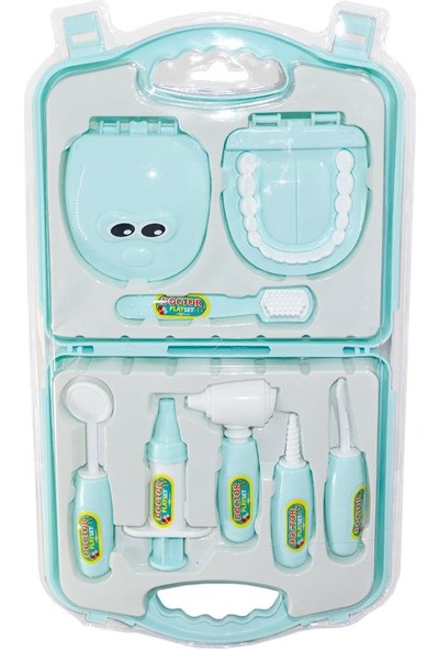 Kelebek Oyuncak Vakumda Çantalı Diş Klinik Oyun Seti - Mavi Kelebek Oyuncak Vakumda Çantalı Diş Klinik Oyun Seti - Mavi