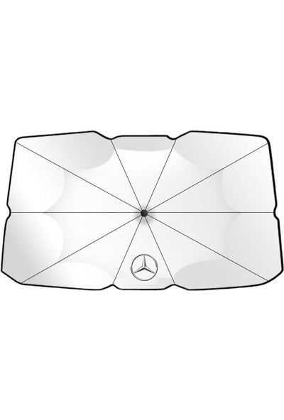 Dlloer Özelleştirilmiş Araba Ön Cam Güneşliği - Gümüş (Yurt Dışından)