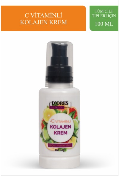 D'ores Lincy C Vitamini Ve Kolejen Etkili Yoğun Nemlendirici Krem 100 Ml (Işıltılı Ve Canlı Bir Görünüm Sağlar)