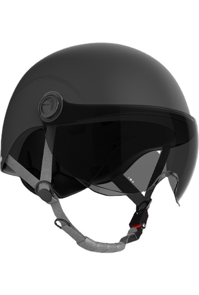 Dlloer Yarım Motosiklet Kaskı - Siyah (Yurt Dışından)