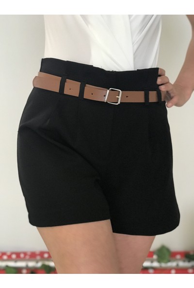 Tu Estilo Kemer Detay Kumaş Şort Tu Estilo Kemer Detay Kumaş Şort