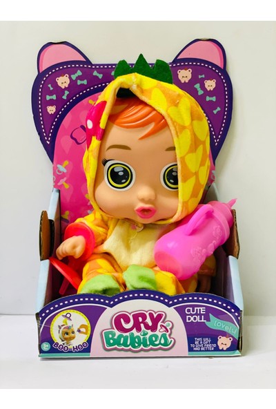 Cry Babies Ağlayan Bebekler Sesli Emzikli Biberonlu Oyuncak Et Bebek Cry Babies Ağlayan Bebekler Sesli Emzikli Biberonlu Oyuncak Et Bebek