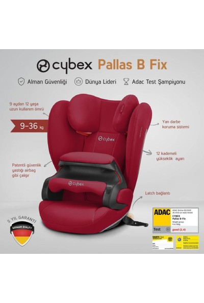 Adac'lı Cybex Pallas B Fix (9-36 Kg) - Cybex Cbx Xelo (9-36 Kg) Latch Isofix Bebek Oto Koltuğu Adac'lı Cybex Pallas B Fix (9-36 Kg) - Cybex Cbx Xelo (9-36 Kg) Latch Isofix Bebek Oto Koltuğu