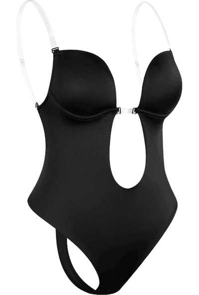 Flameer Sırtsız Vücut Şekillendiricisi Kadın Karın Kontrolü U Dalma Bodysuit Moda Şovu Xl 38 Flameer Sırtsız Vücut Şekillendiricisi Kadın Karın Kontrolü U Dalma Bodysuit Moda Şovu Xl 38