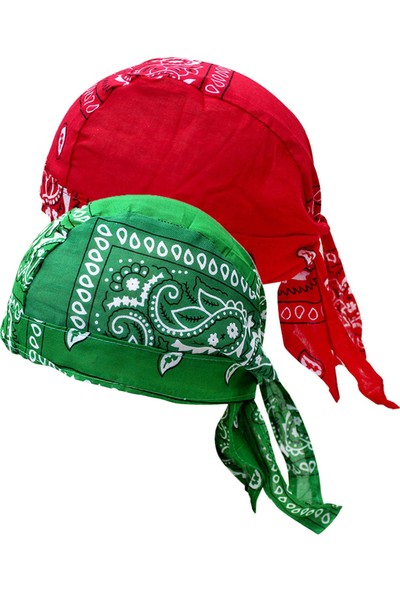 Flameer Korsan Şapkalar Bandana Beanie Rap Kask Astar Baş Sargısı Yeşil Kırmızı Flameer Korsan Şapkalar Bandana Beanie Rap Kask Astar Baş Sargısı Yeşil Kırmızı