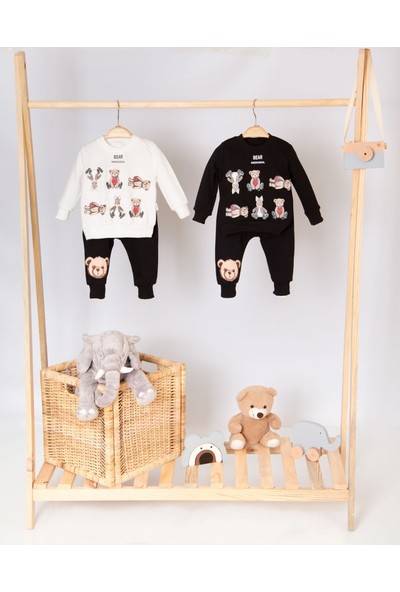 Bubito Tarz Ayı Görselli Bebek Alt Üst Takım