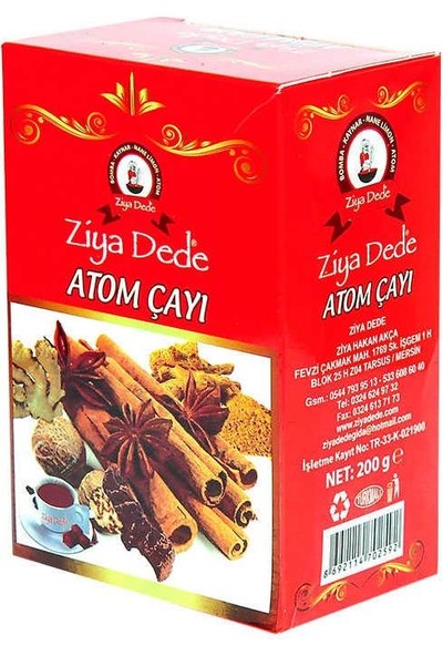 Ziya Dede Ziyadede Atom Çayı 180 gr Ziya Dede Ziyadede Atom Çayı 180 gr