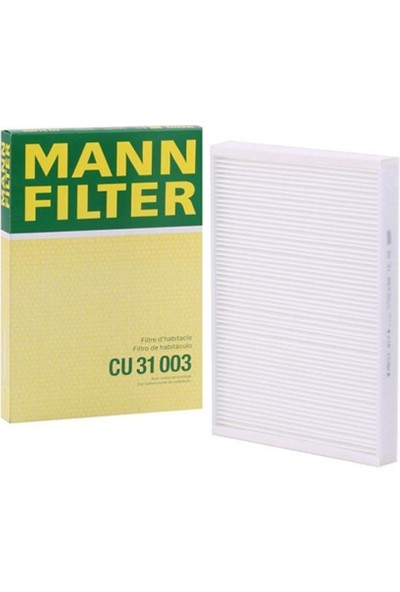 Filtron Audı A4 (8W) 2.0 Tdı 140KW 190HP Polen Kabin Filtresi CU31003 Mann