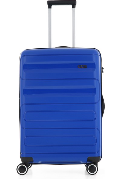 Ççs Saks Mavi Ççs 5225 Polipropilen Kabin Boy Valiz Ççs Saks Mavi Ççs 5225 Polipropilen Kabin Boy Valiz