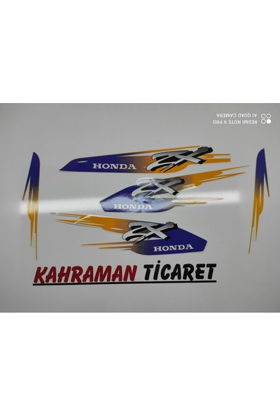 Honda Kinetic Mavi Sticker Seti Honda Kinetic Mavi Sticker Seti