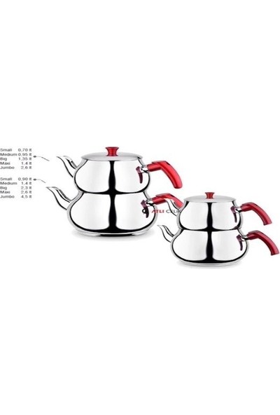 Tamu Paslanmaz Çelik Çaydanlık Baron Büyük (Aile) Boy Bagalit Sap Tamu Paslanmaz Çelik Çaydanlık Baron Büyük (Aile) Boy Bagalit Sap