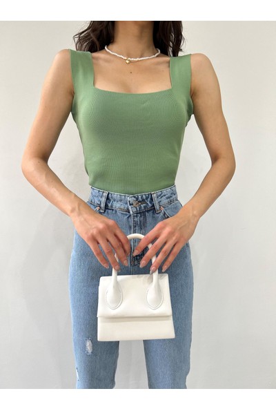 My Moda Kalın Askılı Triko Atlet