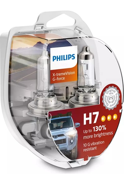 Philips Yeni X-Treme Vision G-Force H7 Otomobil Far Ampulü (12972XVGS2) +%130 12972XVGS2 Philips Yeni X-Treme Vision G-Force H7 Otomobil Far Ampulü (12972XVGS2) +%130 12972XVGS2
