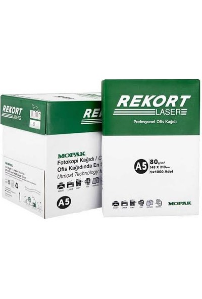 Mopak A5 Fotokopi Kağıdı 5000 Yaprak Mopak A5 Fotokopi Kağıdı 5000 Yaprak
