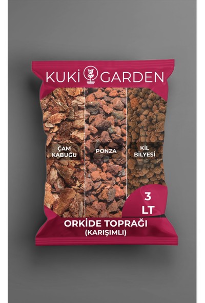 Kuki Garden Orkide Toprağı 3 Lt Özel Orkide Toprağı Karışım Toprak Çam Kabuğu Kil Bilyesi Torf Pomza Ağaç Kabuğu Kuki Garden Orkide Toprağı 3 Lt Özel Orkide Toprağı Karışım Toprak Çam Kabuğu Kil Bilyesi Torf Pomza Ağaç Kabuğu