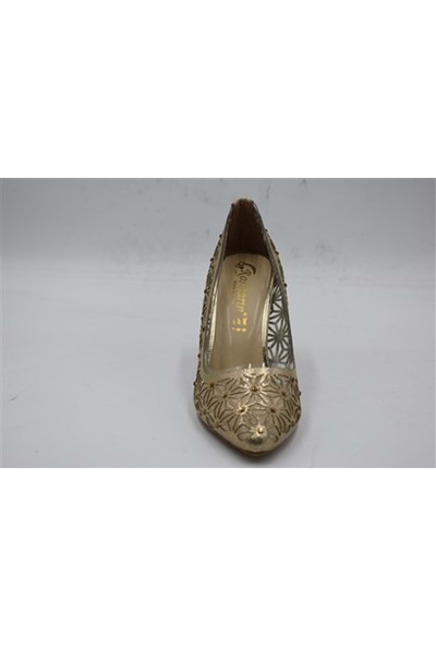 Akran Rosmarin ST05228 Topuklu Kadın Ayakkabı - Gold - 39