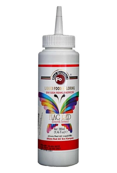 Fo Kırmızı Sıvı Gıda Boyası 280 ml