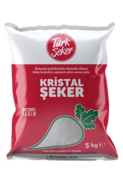 Türk Şeker Kristal Toz Şeker 5 kg