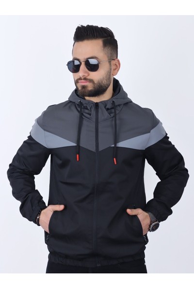 Moman Erkek Antrasit Reflektörlü Mont