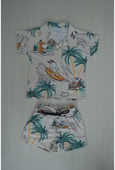 Ubbaa Kids Snoppy Şortlu Takım Ubbaa Kids Snoppy Şortlu Takım