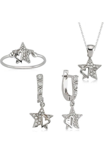 York Nevada Gümüş Yıldız Bayan Set