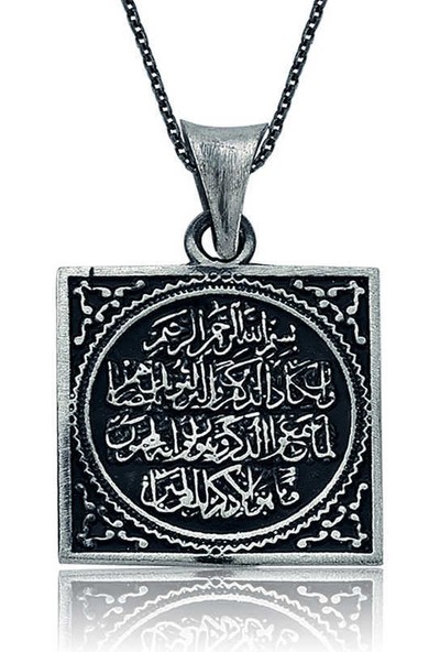 York Nevada Gümüş Nazar Duası Bayan Kolye