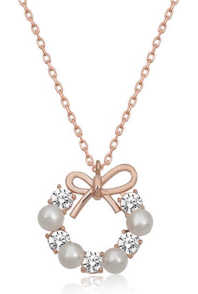 York Nevada Gümüş Inci Kurdele Kadın Kolye York Nevada Gümüş Inci Kurdele Kadın Kolye