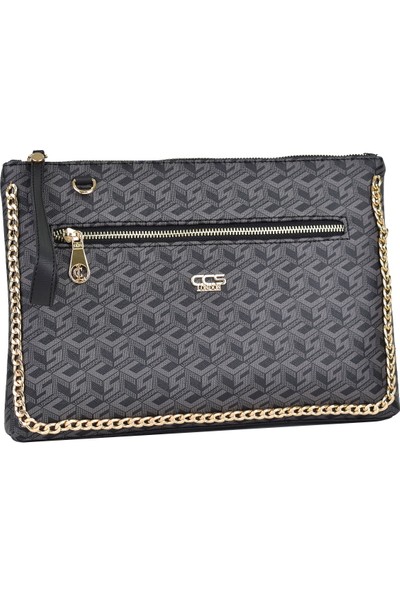 Elatae Kadın Portföy Clutch Çanta Siyah 10109 Elatae Kadın Portföy Clutch Çanta Siyah 10109