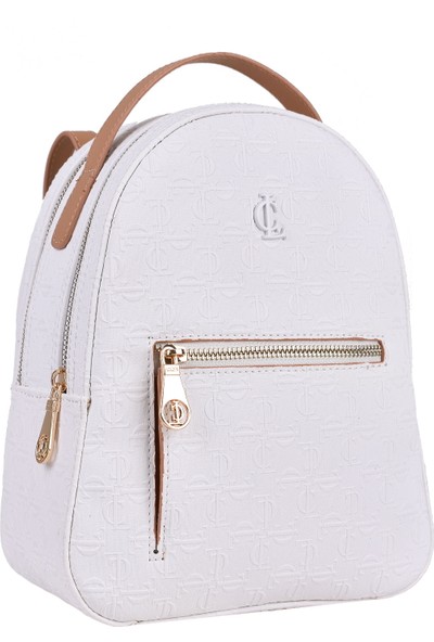 Elatae Kadın Sırt Çantası Beyaz 10008 Elatae Kadın Sırt Çantası Beyaz 10008