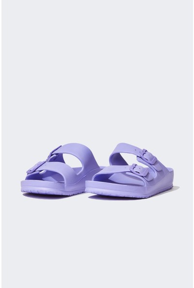 DeFacto Kadın Eva Çift Bant Tokalı Terlik T3404AZNS