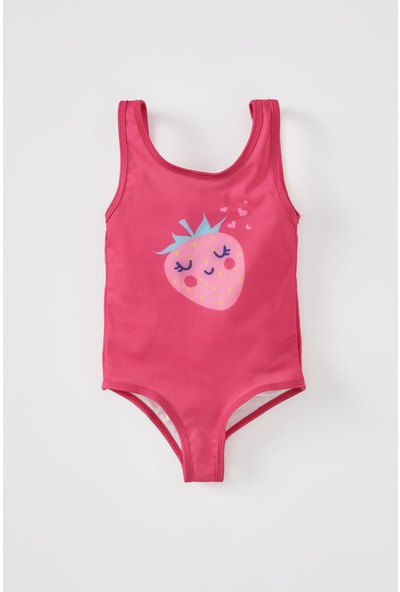 Defacto Kız Bebek Çilek Baskılı Esnek Dokulu Mayo V7380A221SM Defacto Kız Bebek Çilek Baskılı Esnek Dokulu Mayo V7380A221SM