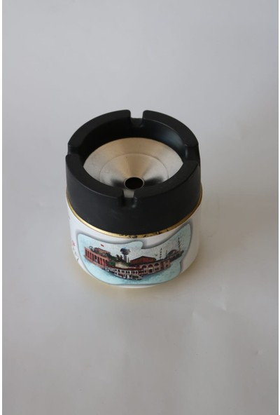 Ankara Desenli Dekoratif Cam Kokusuz Küllük