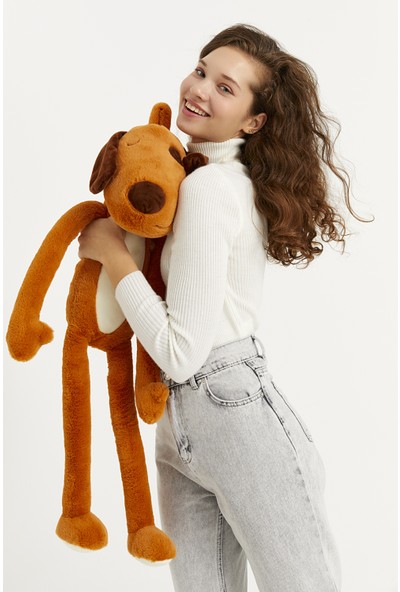 Ecrou Uzun Bacaklı Köpek Oyuncak Kahve 95 cm Ecrou Uzun Bacaklı Köpek Oyuncak Kahve 95 cm