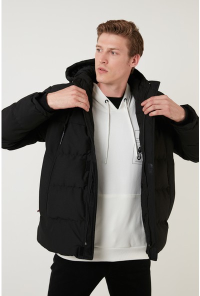 Buratti Fermuarlı Cepli Slim Fit Kapüşonlu Şişme Mont Erkek Mont 5711050 Buratti Fermuarlı Cepli Slim Fit Kapüşonlu Şişme Mont Erkek Mont 5711050