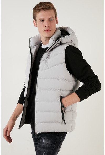 Buratti Fermuarlı Slim Fit Kapüşonlu Şişme Yelek Erkek Yelek 5711451 Buratti Fermuarlı Slim Fit Kapüşonlu Şişme Yelek Erkek Yelek 5711451