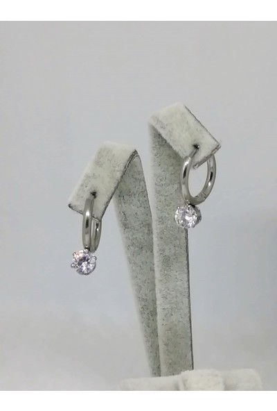 Eke Butik Tek Taş Küpe