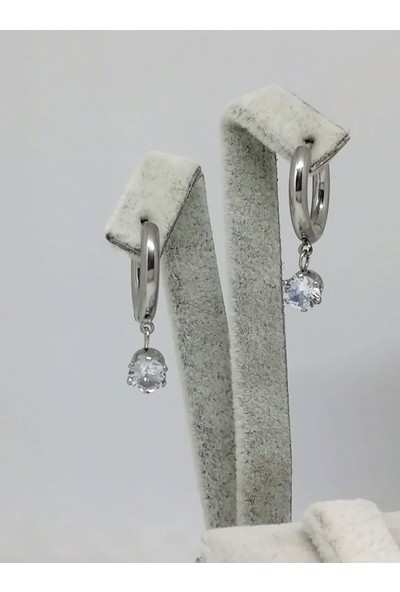 Eke Butik Tek Taş Küpe